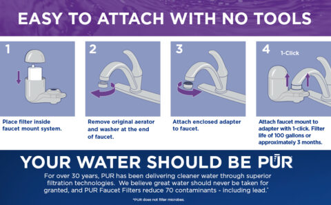 PUR Faucet Filtration System, Vertical - PUR