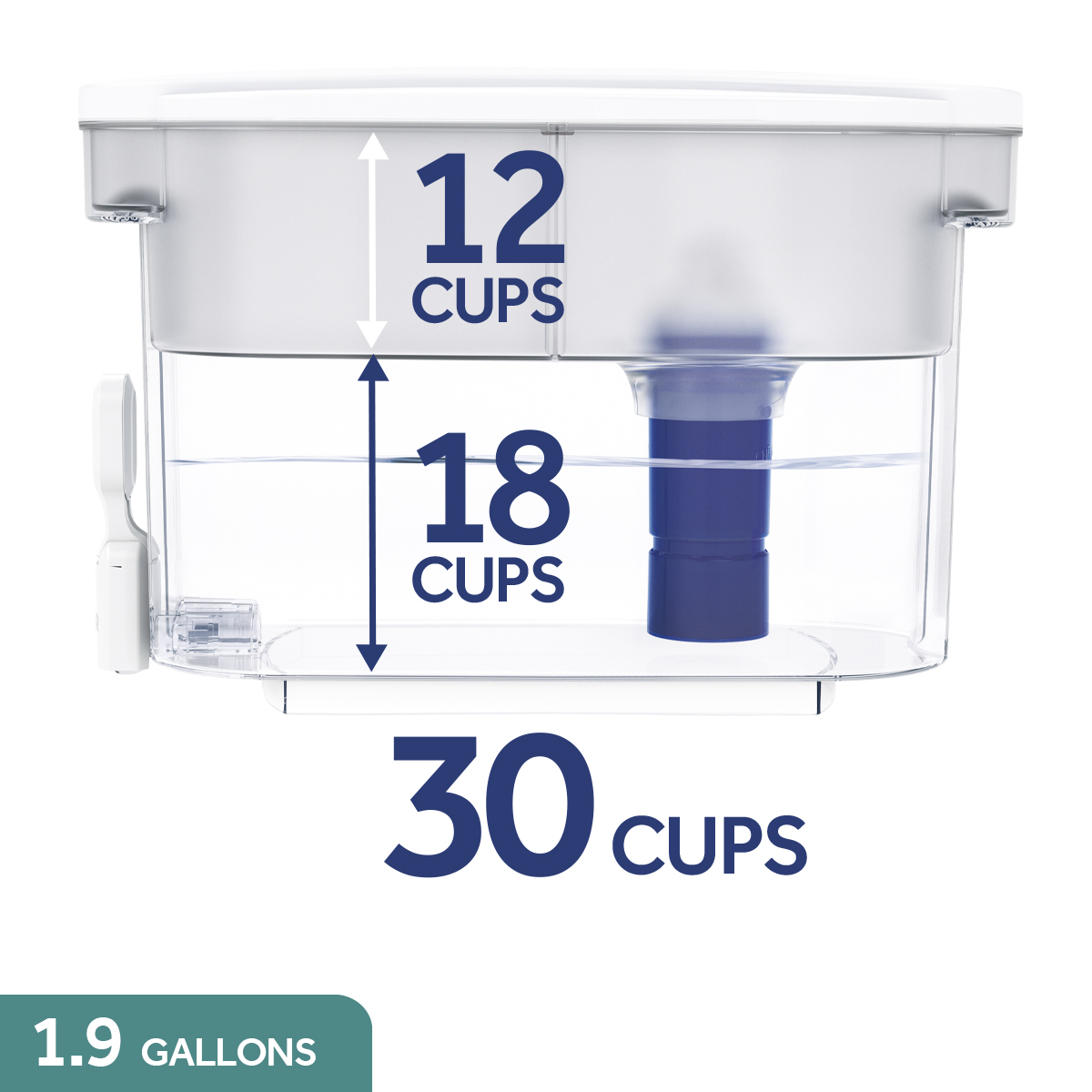 PUR PLUS 30 Cup Dispenser with Lead Reducing Filter - PUR
